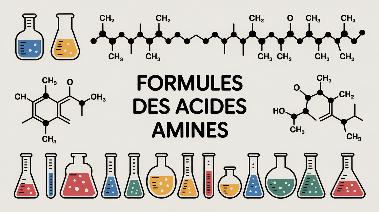 Formules des acides aminés : structure, tableau et astuces de ...